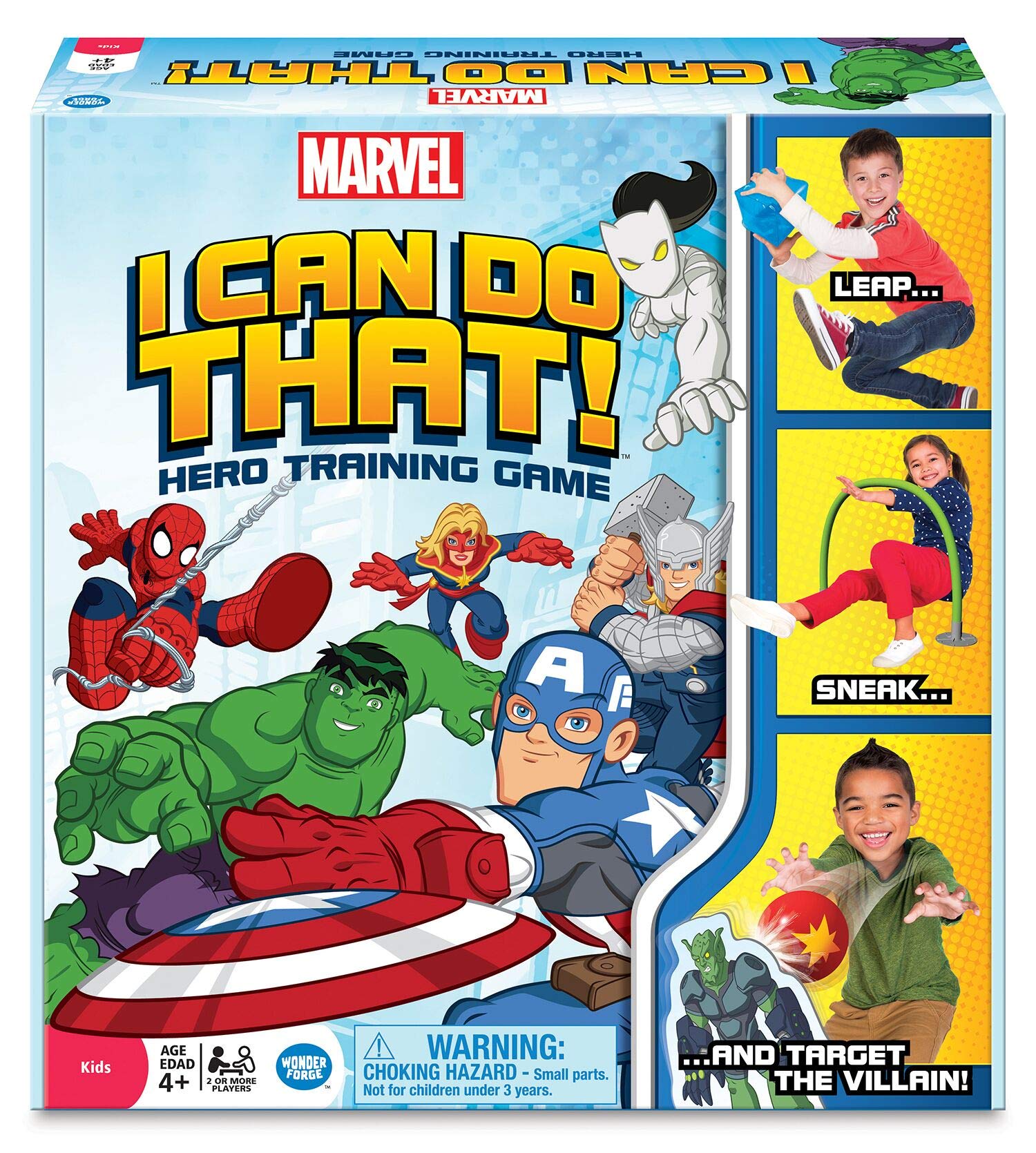 Wonder Forge Marvel I Can Do That! Game - Exciting Superhero Activity Game | Engaging Family Fun | Promotes Physical, Social and Creative Skills