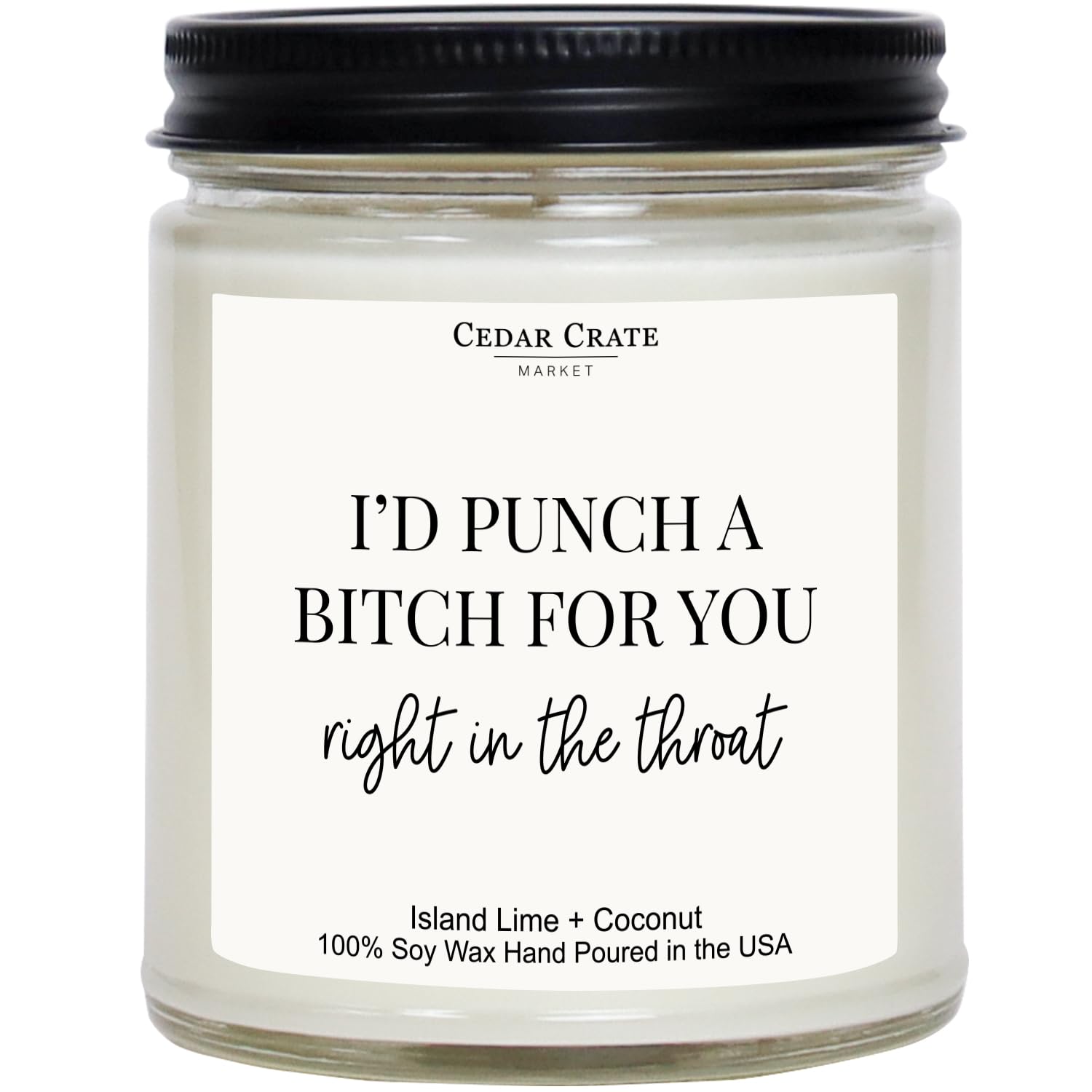 I'd Punch A Bitch - Meaningful Gifts for Women, Great Friend Gifts, Unique Friendship, Birthday Gifts for Women, Friendship Gifts for Women, Gifts for Friends, Female Sister Gifts from Sister