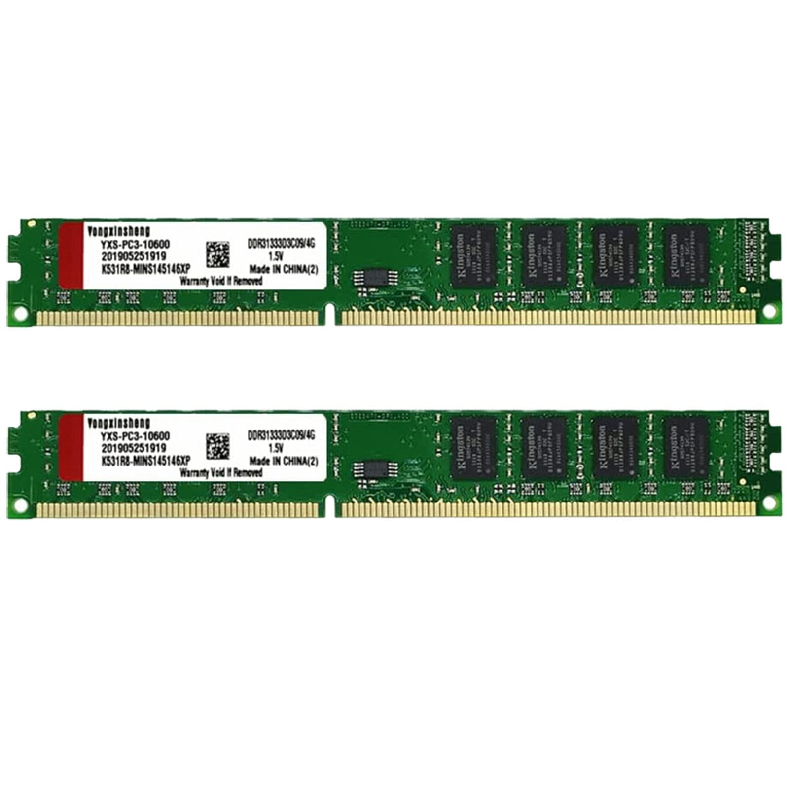 DDR2 2x2GB (4GB Kit) 800MHz UDIMM RAM (PC2-6400) CL6 240Pin 1.8V Non-ECC Unbuffered Compatible All Motherboards Desktop Memory