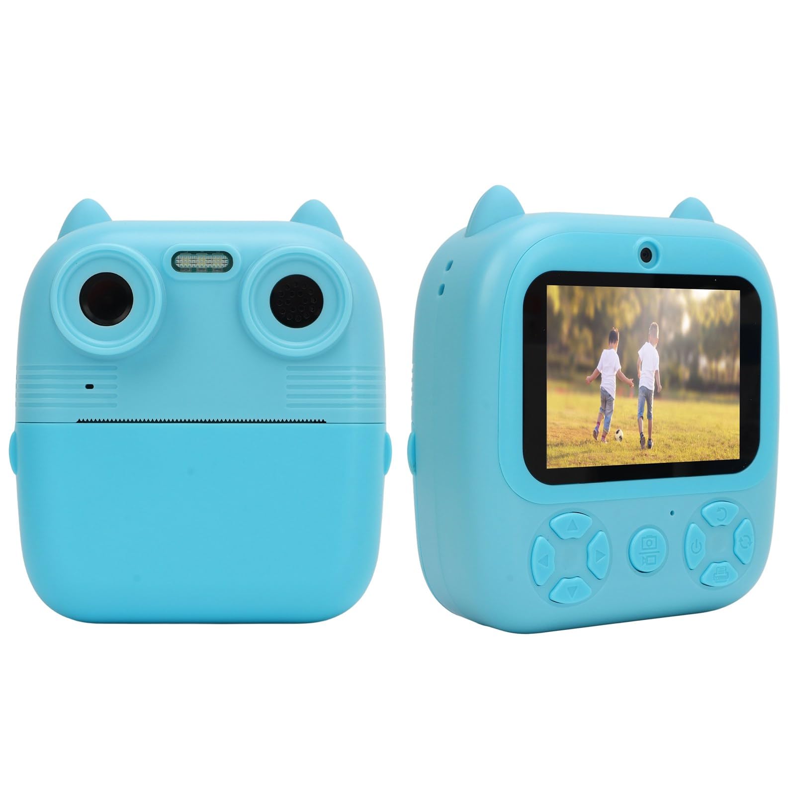 Digital Print Camera, Coloring Print Camera with 2.8 Inch IPS Screen for Boys for Travel (SkyBlue)
