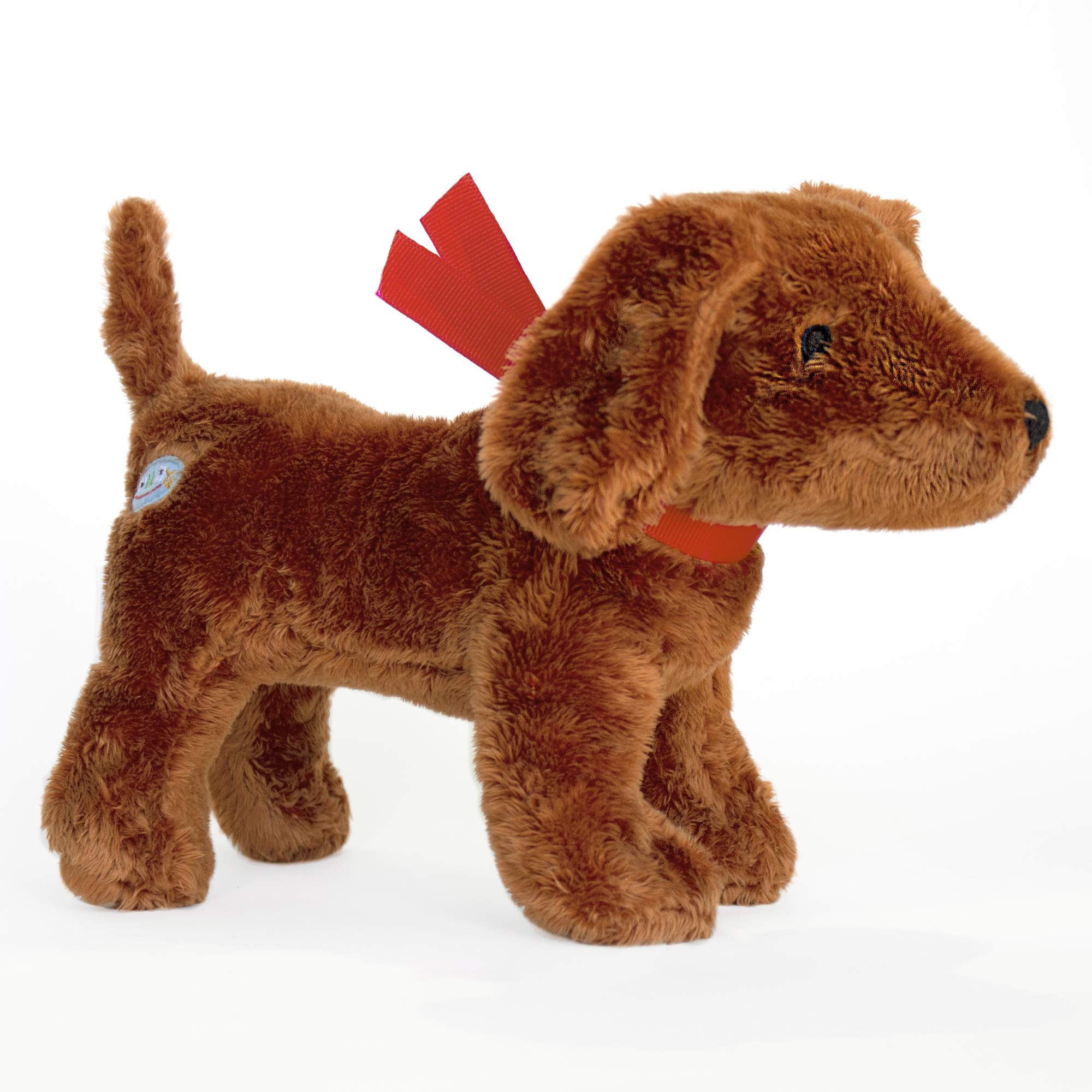 YOTTOY Madeline Collection | Genevieve the Dog Soft Stuffed Animal Plush Toy in Madeline Tote Bag