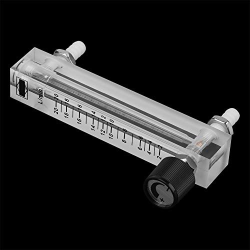 LZQ-7 Flowmeter 2-20LPM Acrylic Air Gas Flowmeter with Control Valve for Measuring Controlling Gas Flow