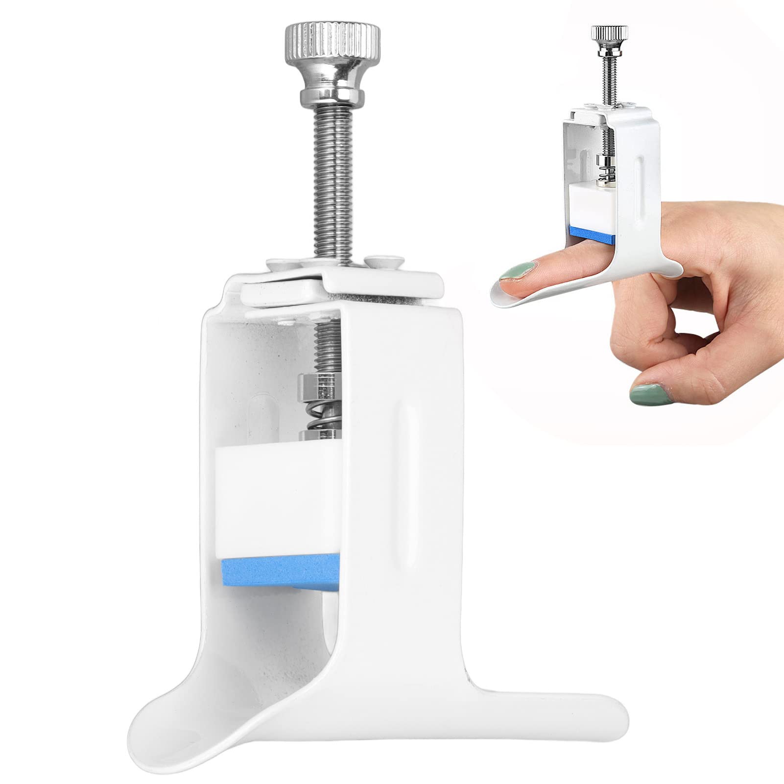 Finger Splints, Finger Straightener Adjustable Hand Injury Finger Joint Extension Splint Finger Pressing Device to Correct Finger Flexion Finger Rehabilitation Machine for Correcting Finger Flexion