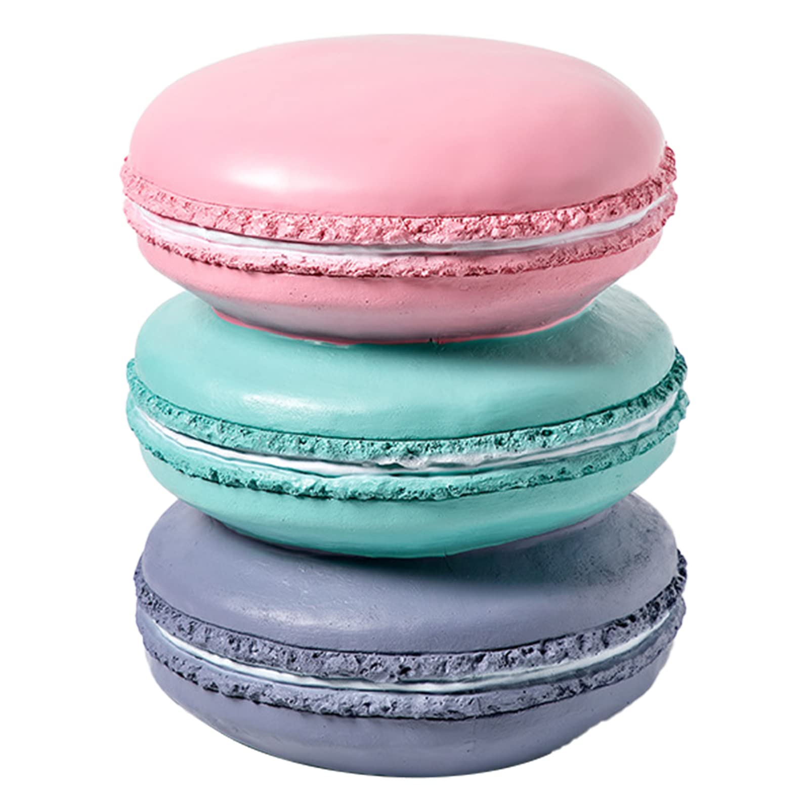 Miokycl Simulated Food Stool Soft Retro Fun Ingenious Decorative Low Food Shoe Changing Stool for Home (Sweetheart Cookie)