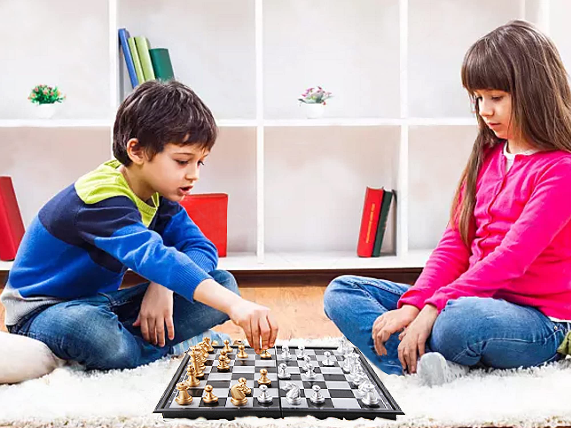Youdepot Magnetic Chess Set - Portable, Foldable, and Travel-Ready Board Game for Kids and Adults (9.84 Inches)