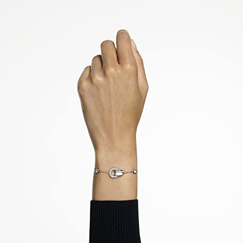SWAROVSKI Hollow Bracelet, White, Rhodium Finish