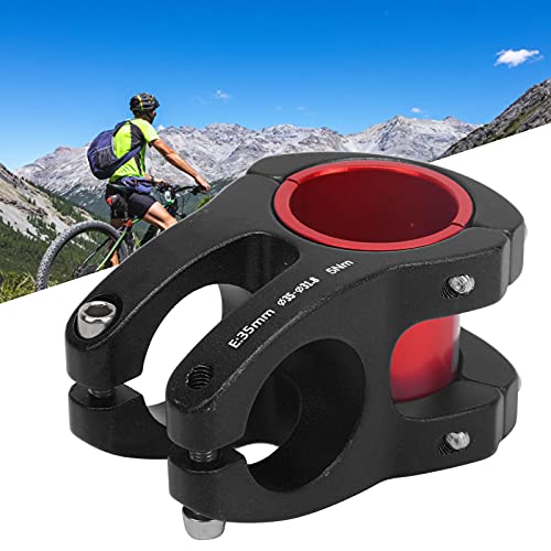 Dilwe Mountain Bike Stem, Aluminum Alloy 31.8/35mm Bike Stem Short Handlebar Stem Cycling Accessory(Black)