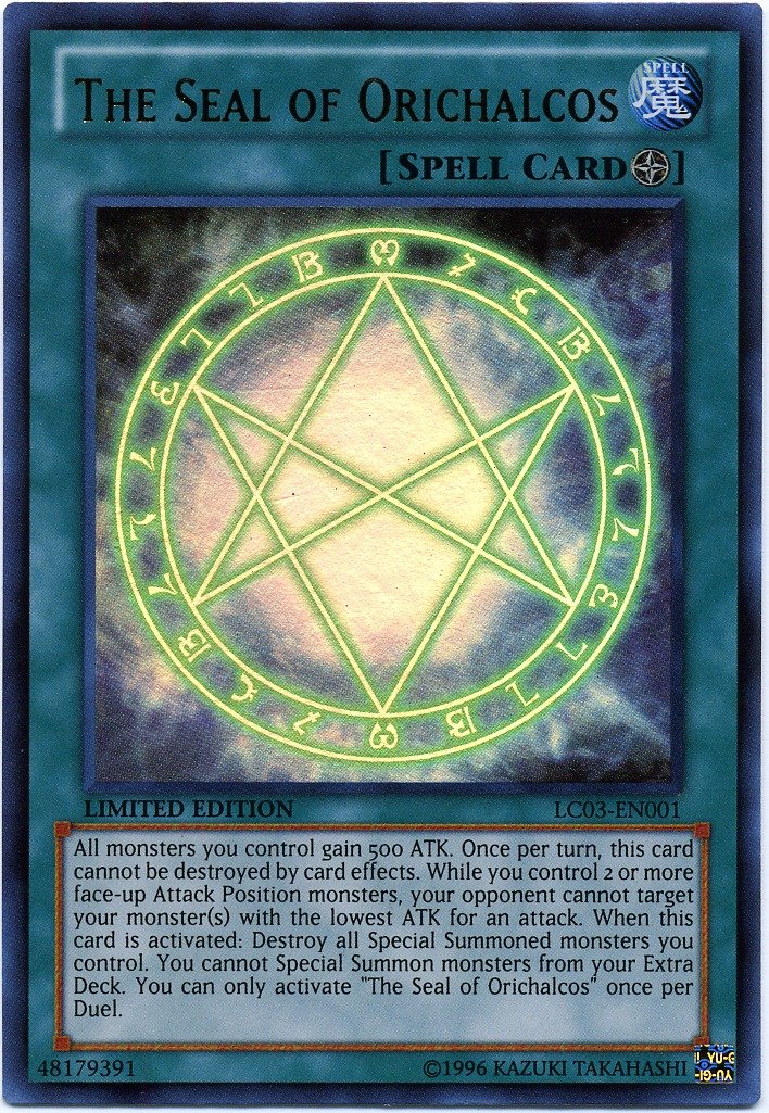 YU-GI-OH! - The Seal of Orichalcos (LC03-EN001) - Legendary Collection 3: Yugi's World - Limited Edition - Ultra Rare