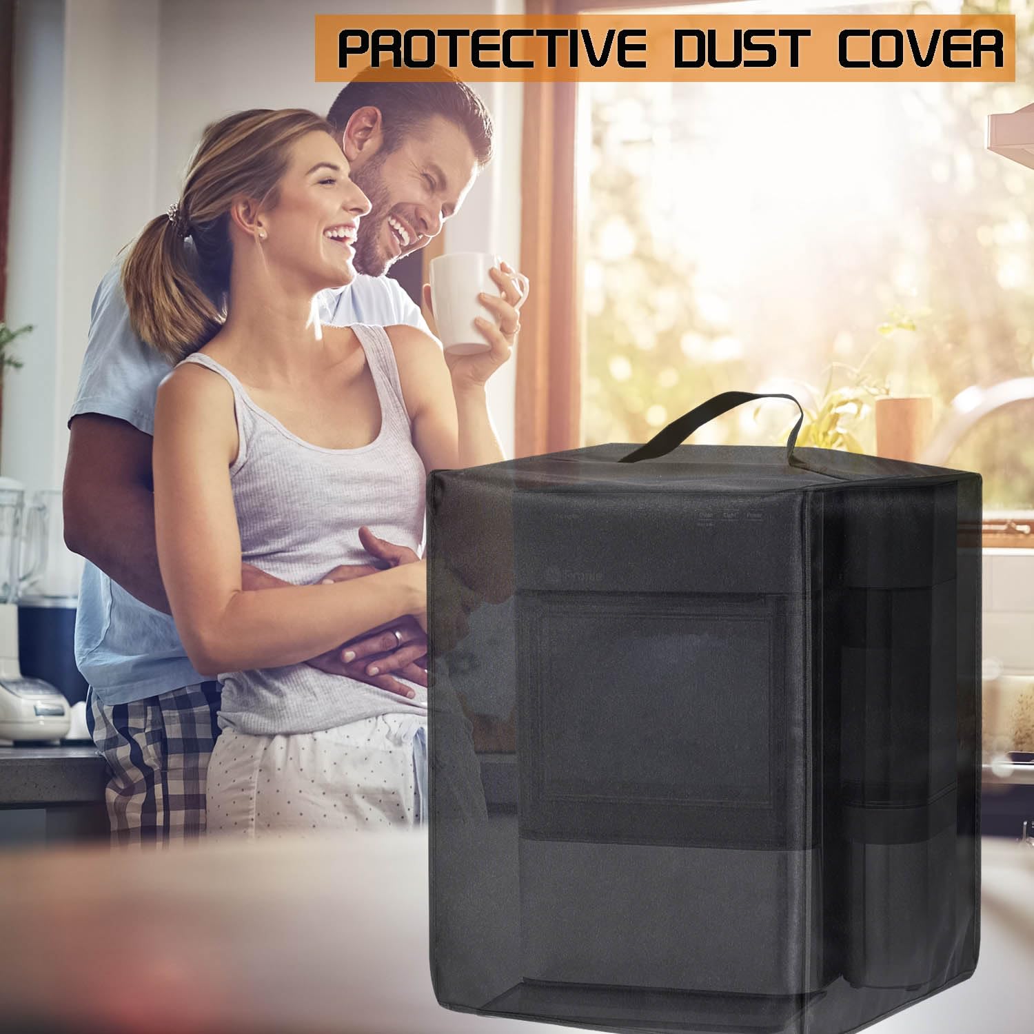 Ice Maker Dust Cover, Waterproof and Dustproof Ice Maker Dust Cover for GE Profile Opal 2.0 Countertop Ice Maker/Portable Ice Maker/Ice Cube Maker/Ice Maker (19.68Dx14.96wx15.74H)