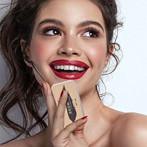 Eyebrow Soap Kit, 4D Brows Gel Long Lasting Eyebrow Setting Gel Waterproof Eyebrow Makeup Balm Pomade Cosmetics (0.7 Ounce (Pack of 1))