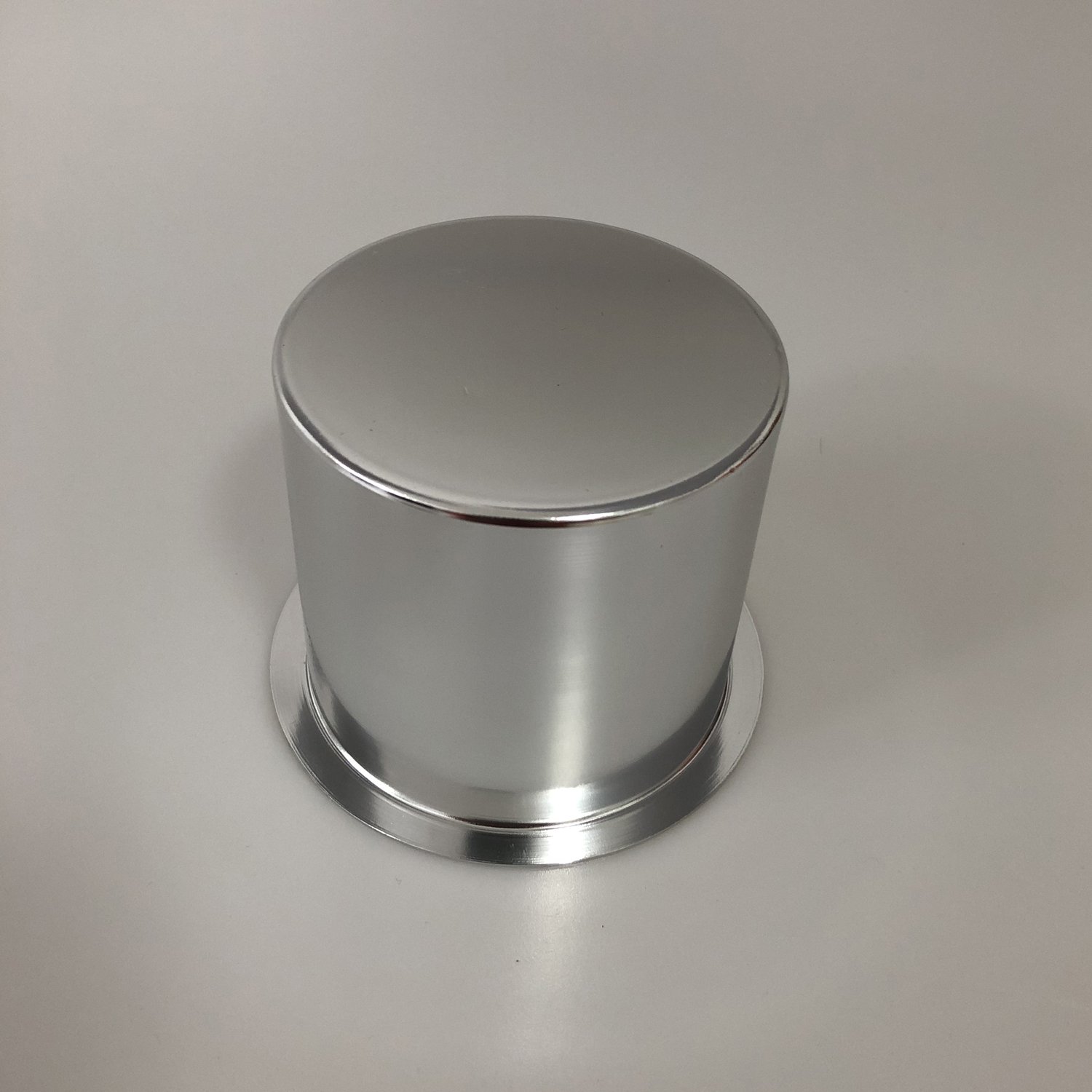 Yuanhe Aluminum Jumbo Cup Holder - 1 Pack Silver Poker Table Cup Holder Insert for Casino Game Table Sofa Boats Pontoon Marine Bench Desk RV Cars & Trucks