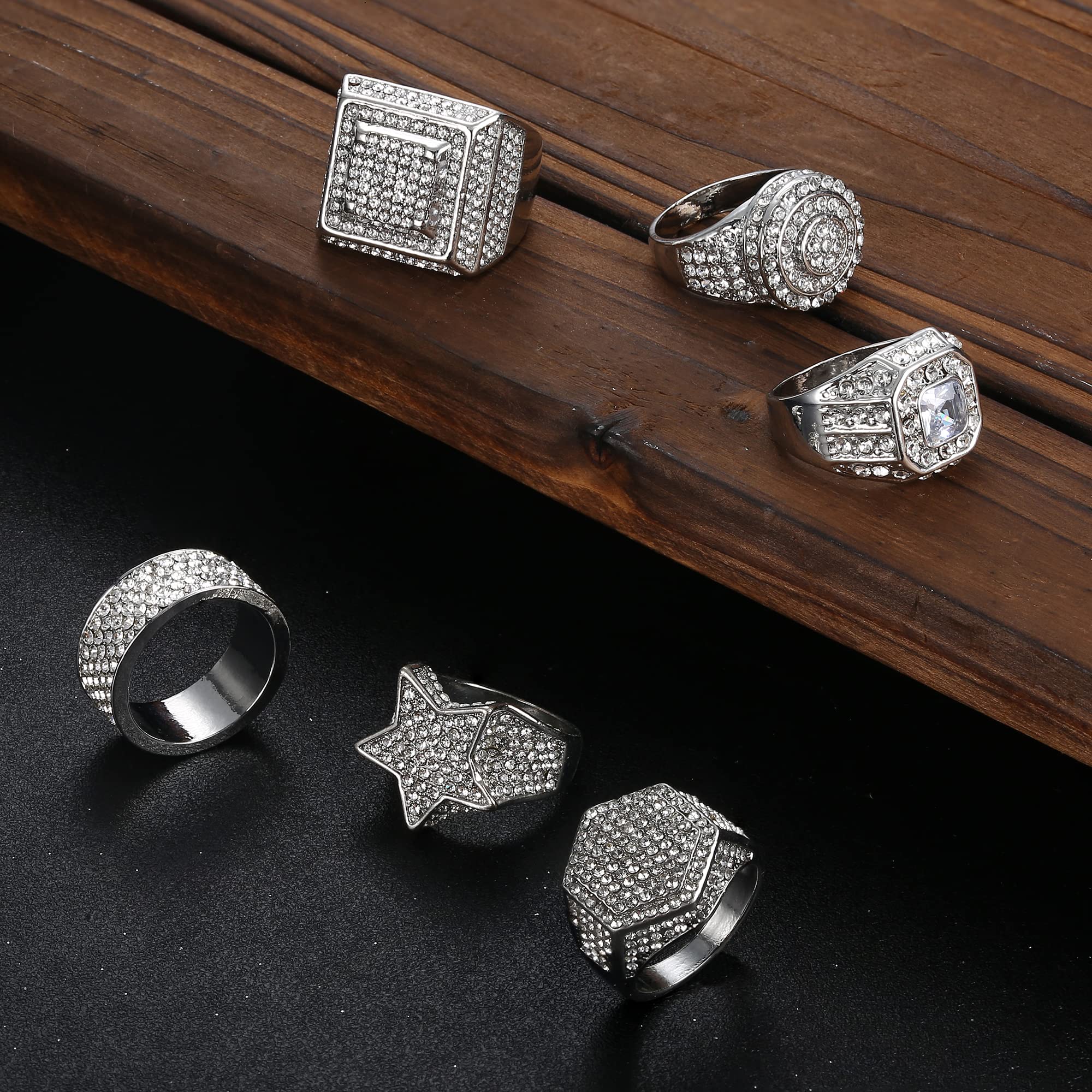 FIASASO 6Pcs Ice Out Rings