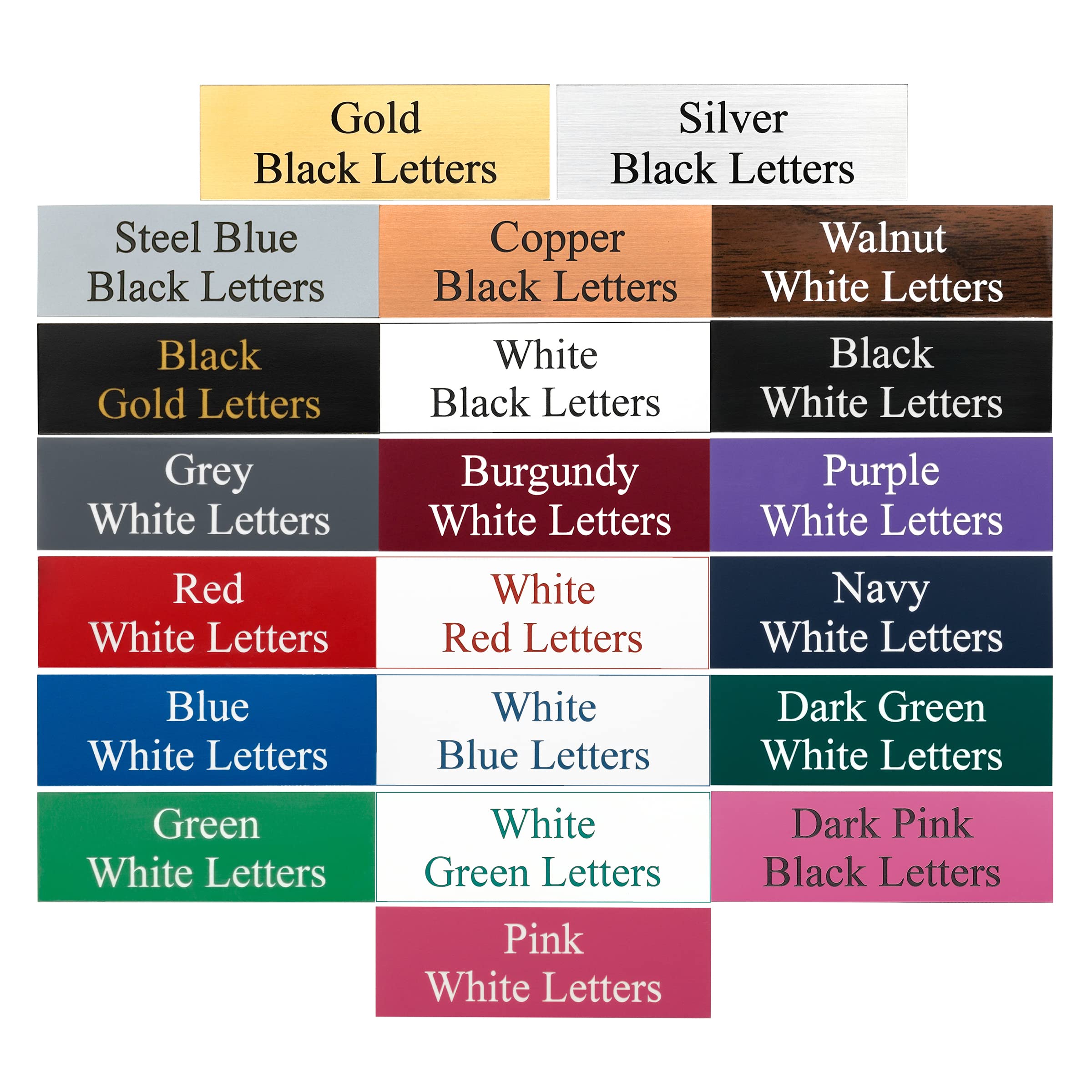 Custom Personalized Engraved Name Tag/Badge for Business, with Magnet or Pin, 1.5"x3" - 1 Tag