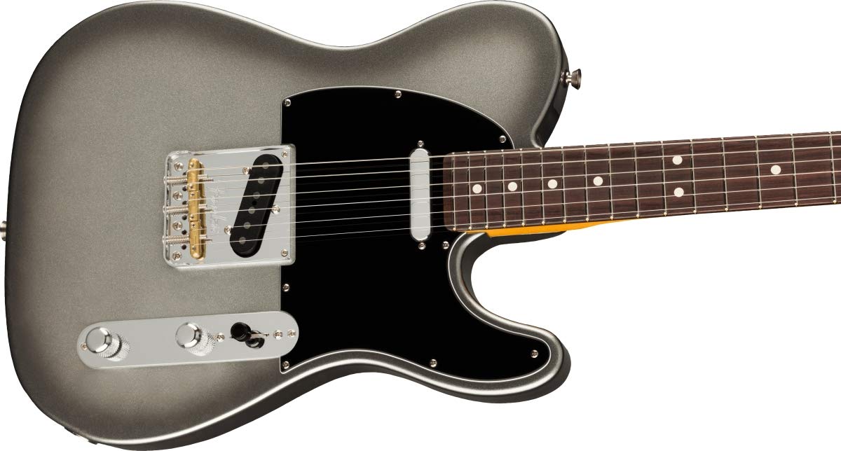 Fender 6 String Solid-Body Electric Guitar, Right, Mercury (0113940755)