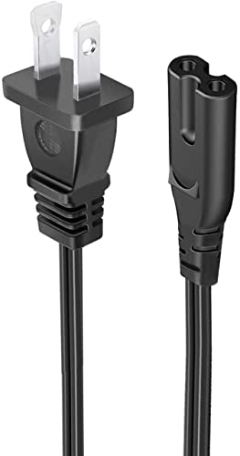 DIGITMON 1FT Premium 2-Prong Replacement AC Power Cable Compatible for Bose SoundTouch 20 Series II WiFi Music System