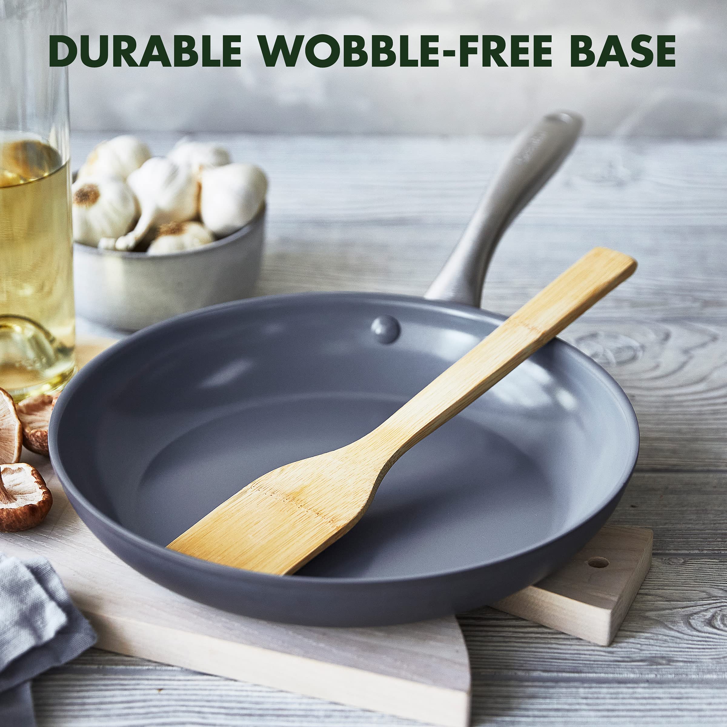 GreenPan Lima Hard Anodized Healthy Ceramic Nonstick 10" Frying Pan Skillet, PFAS-Free, Oven Safe, Gray & Lima Hard Anodized Healthy Ceramic Nonstick 5QT Stock Pot with Lid, PFAS-Free, Oven Safe, Gray