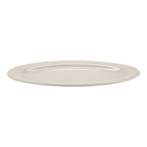 G.E.T. Heavy-Duty Shatterproof Plastic Melamine Serving Platter, 14" x 10", Ironstone (Set of 12)
