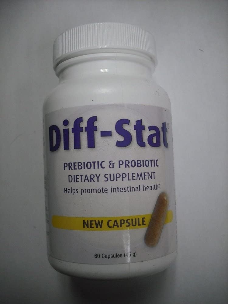 Diff-Stat - Prebiotics and Probiotics Dietary Supplement - 360 Capsules