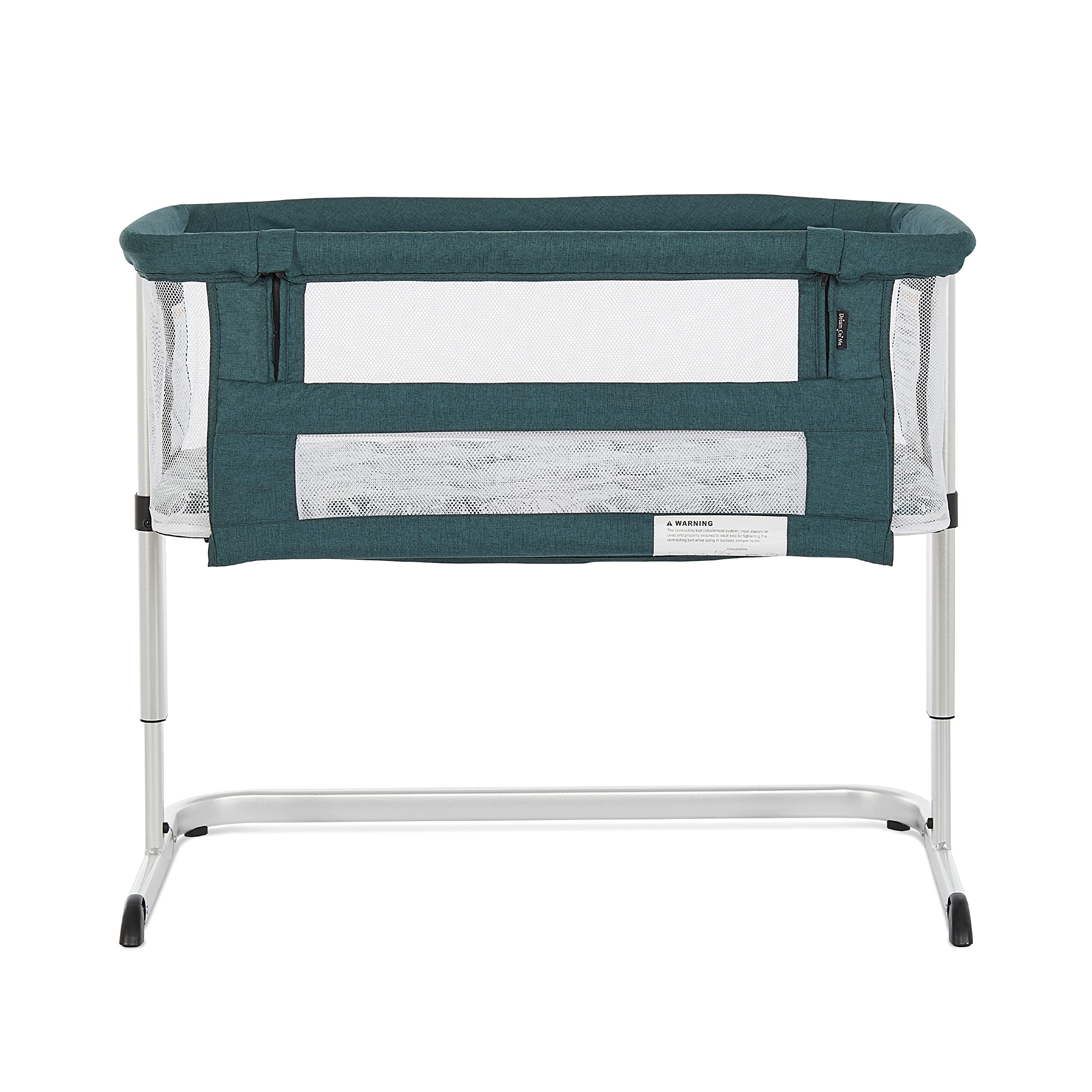 Dream On Me Daisy Bassinet and Bedside Sleeper, Lightweight and Portable Baby Bassinet, Adjustable Height Position, Easy to Fold and Carry Travel Bassinet