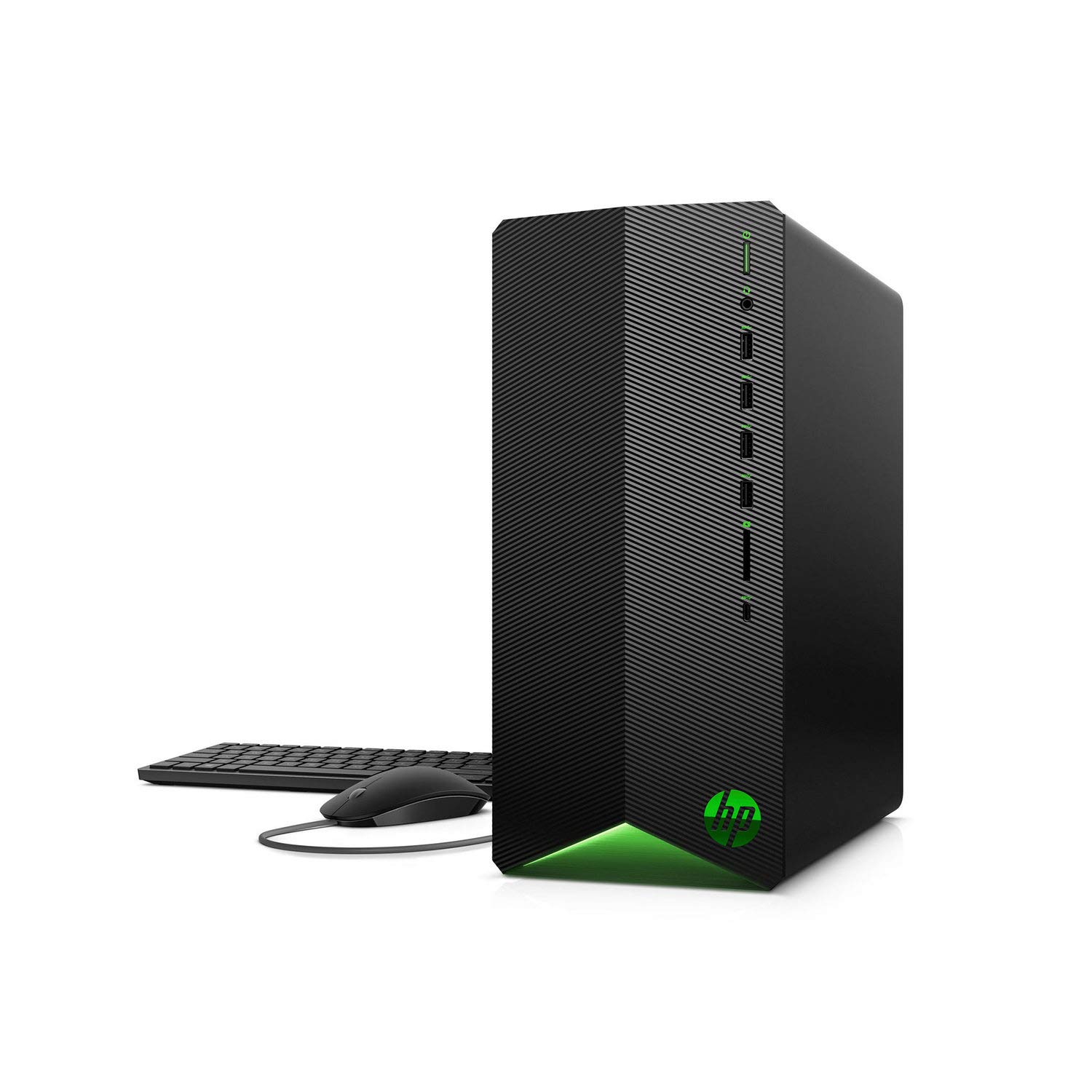 HP 2022 Newest Pavilion Gaming Desktop, AMD Ryzen 5 5600G, NVIDIA GeForce GTX 1660 Super, 64GB RAM, 2TB PCIe SSD, Wi-Fi, Bluetooth, USB Type-C, HDMI, DVI, Windows 11 Home, Black
