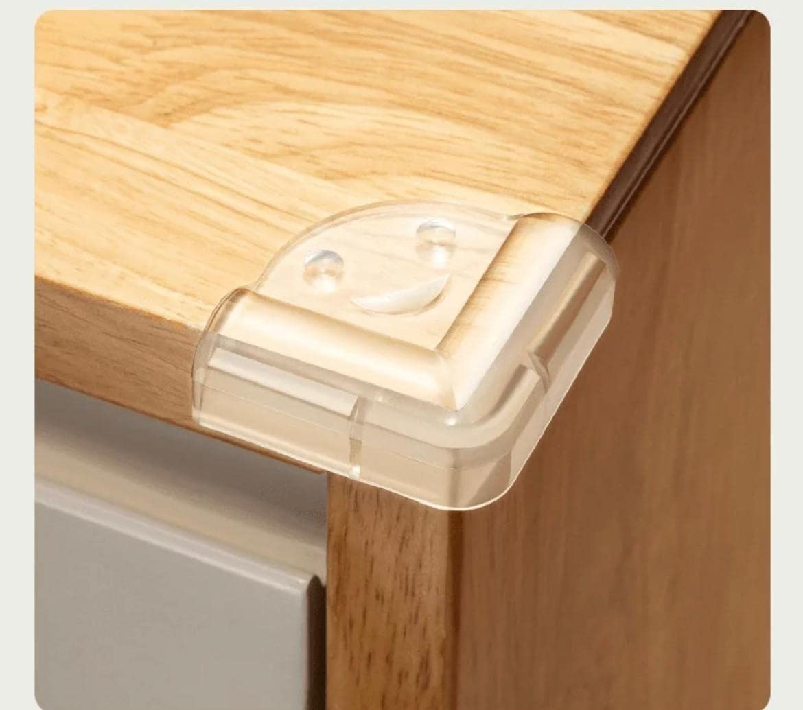 Furniture Edge Bumper Guards- Toddler/Baby Safety Table Corner Protector Covers- Transparent Adhesive Gel- 12 Pack