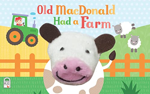 Old MacDonald Had a Farm Finger Puppet Board Book Nursery Rhyme, Ages 1-4