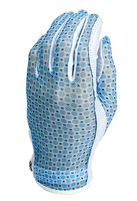 Evertan: Women's Tan Through Golf Glove - Blue Ice Small