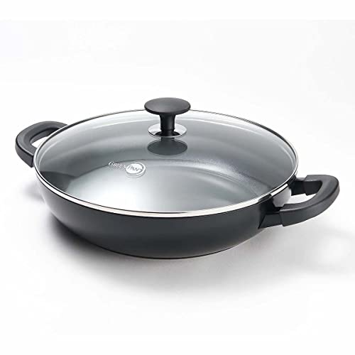 GreenPan SmartShape Healthy Ceramic Nonstick, 11" Everyday Pan with Lid, PFAS-Free, Dishwasher Safe, Black