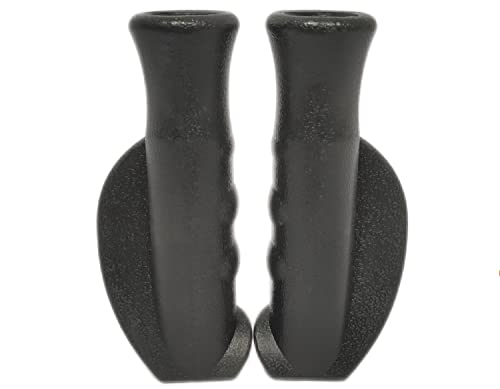 Universal Rollator Hand Grip,Replacement Parts for Rollator and Wheelchair,Universal Hand Grips Anatomical Pair for 4-Wheel rollator (1Pair(Left/Right),Black)