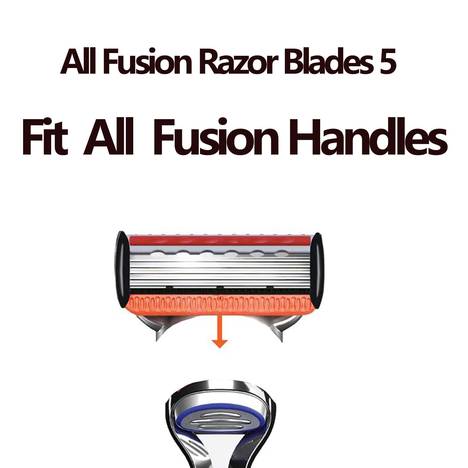 Fusion Razor Blades Refills 20 Pieces,Fusion 5 Blades Fusion 5 Blade Refills,Men's Razor 5 Blade Replacement Fusion Razor Blades for Sensitive Skin(20 Pieces)-n1