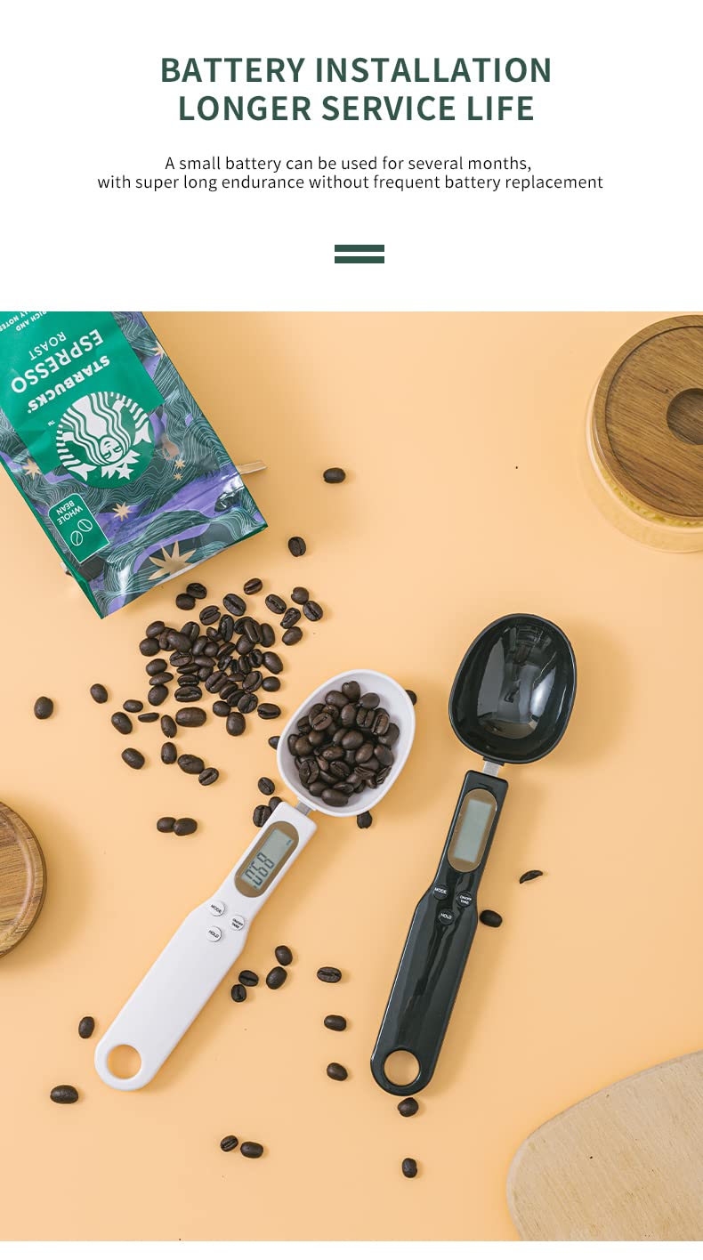 Digital Kitchen Spoon Scale | Measuring Spoon Food Scale | Digital Baking Scale, Weight from 0.1g to 500g | Conversions Grams/Ounces/Gn/Ct | Digital Scale with High Precision & LCD Display