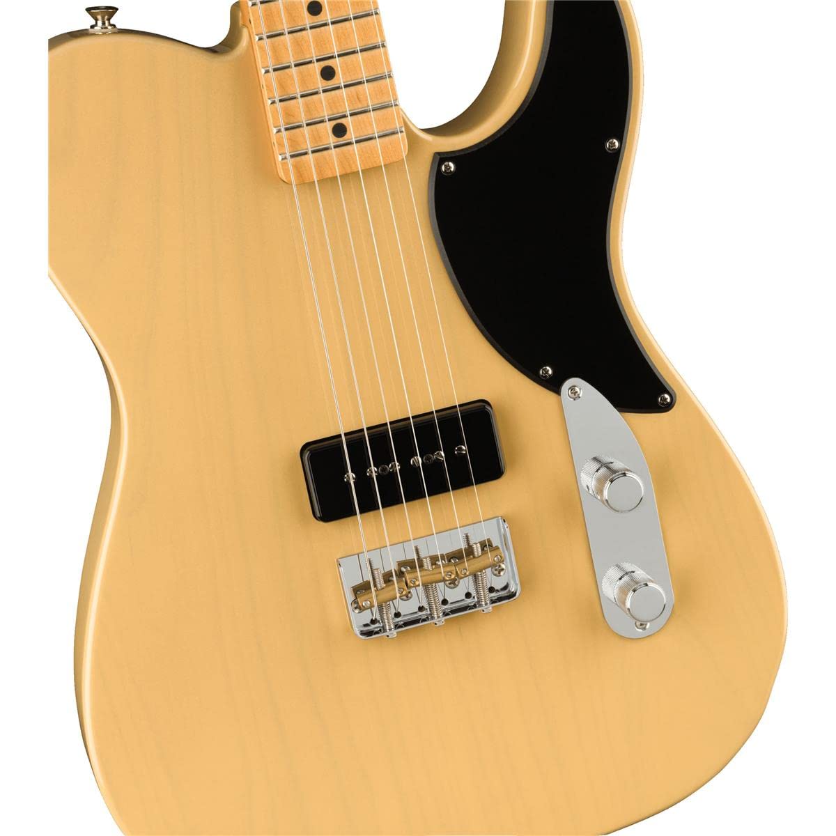 Fender Noventa Telecaster Electric Guitar, with 2-Year Warranty, Vintage Blonde, Maple Fingerboard