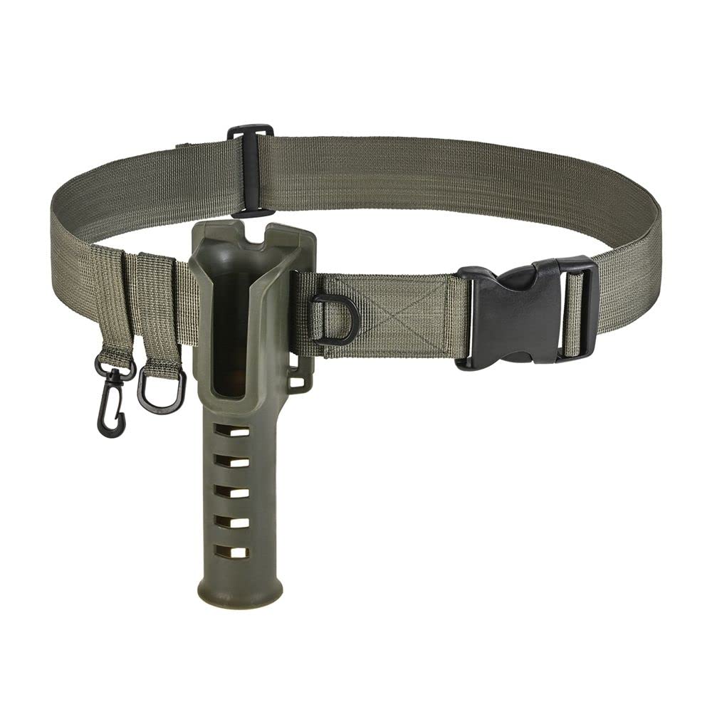Fishing Rod Belt Strap Frame Fishing Rod Holder Universal Joint Support Bracket Fishing Tools Fishing Rod Rack(Green)