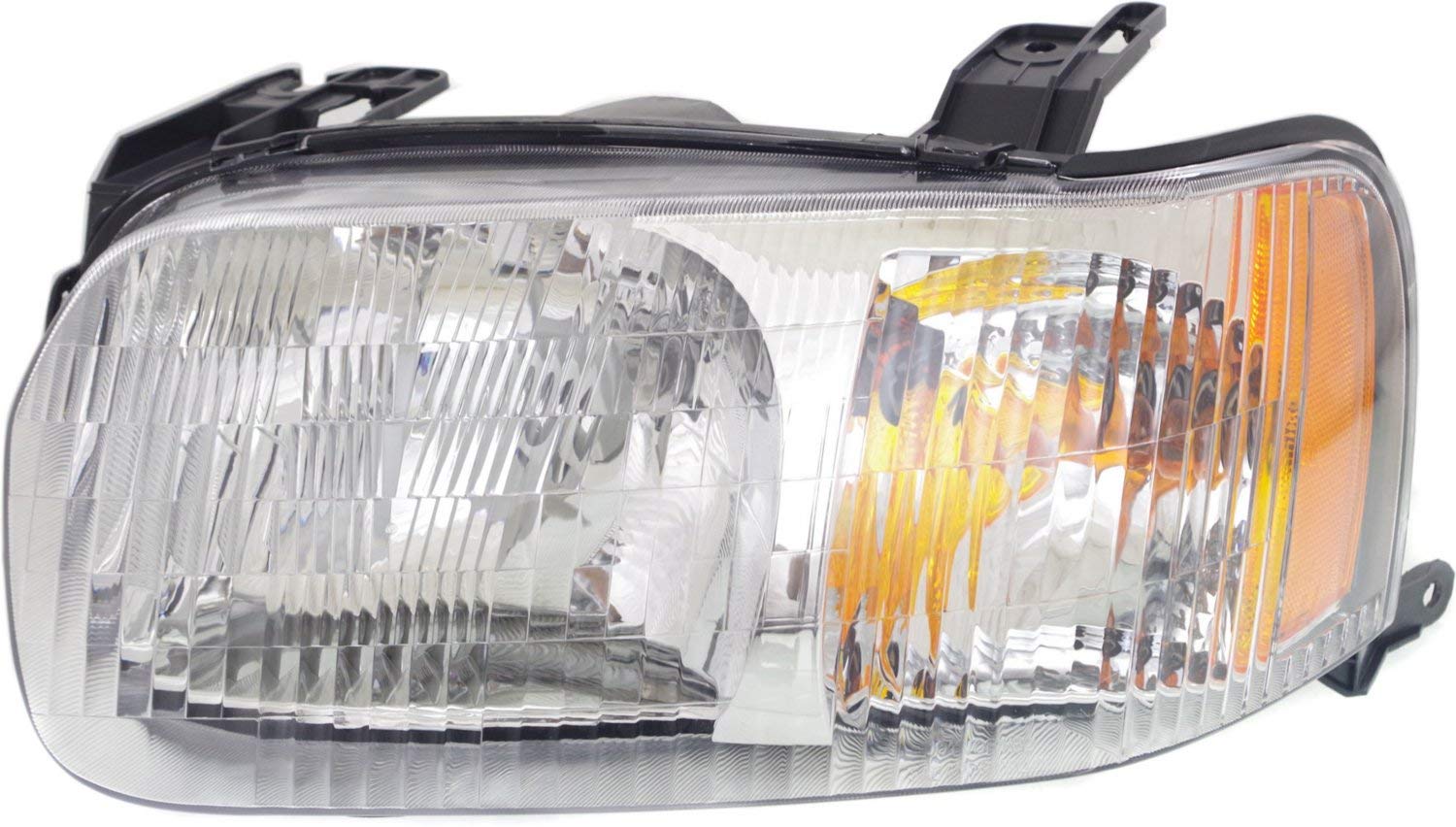 Evan Fischer Headlight Set Compatible with 2001-2004 Ford Escape, Headlights, with Bulbs Halogen Driver and Passenger Side FO2519103 FO2518103