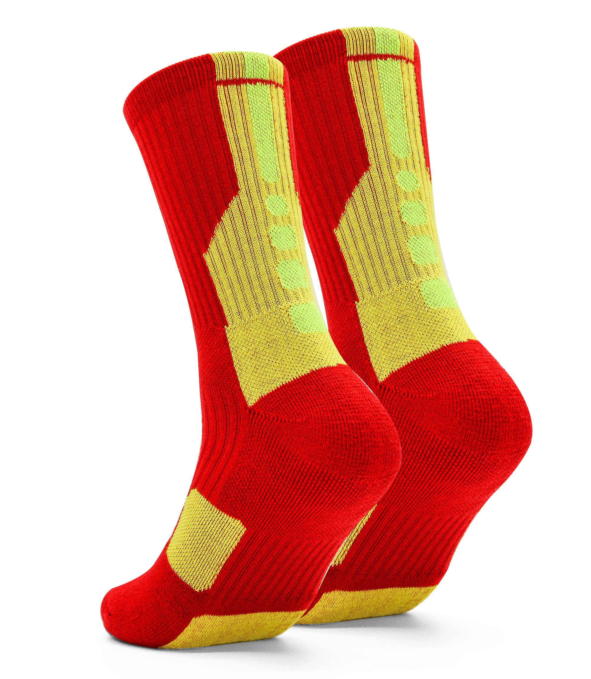 DILIBA Elite Basketball Socks Cushion Athletic Crew Socks for Men's Women's Youth Boys Gray