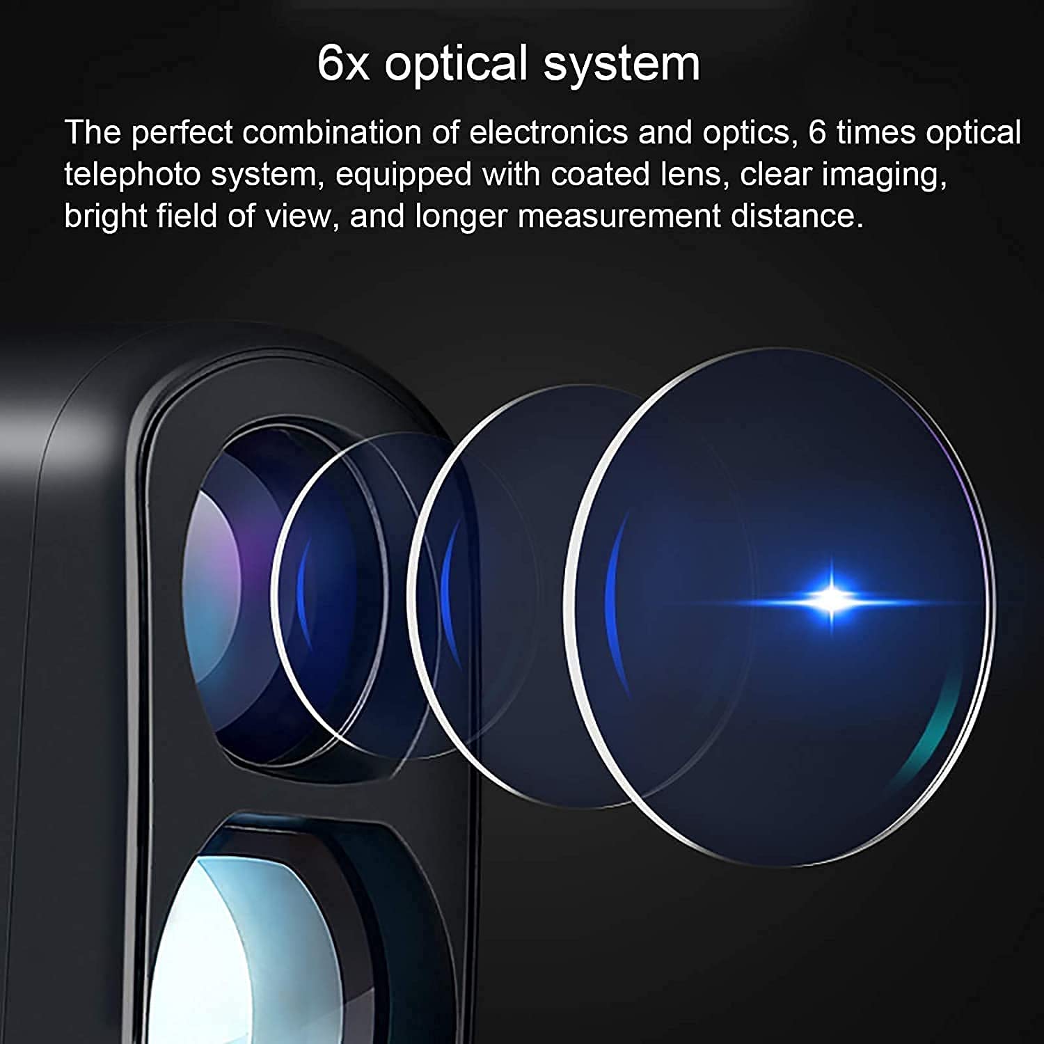 FIDDAA Golf Rangefinder,6X Hunting Laser Rangefinder,LCD Screen Display,