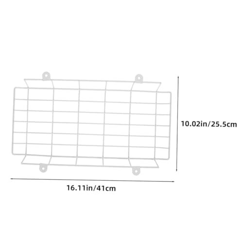 Mipcase 2pcs School Evacuation Sign Safety Sign Wire Guard Exit Sign Protective Cage LED Exit Sign Exit Light Protector Exit Sign Protective Guard Exit Sign Damage Stopper Iron White
