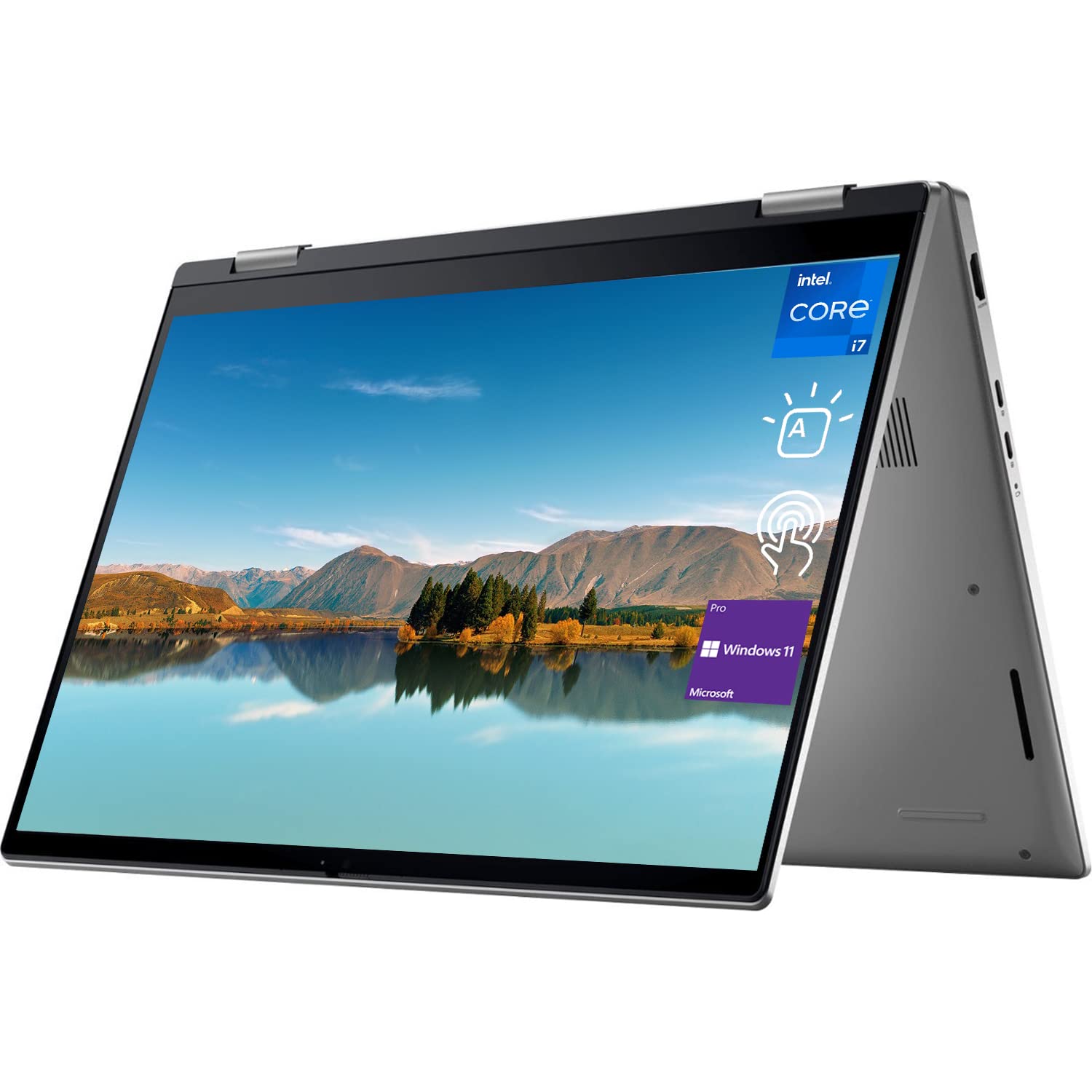 Dell Newest Inspiron 5410 Laptop, 14" FHD Display, Intel Core i7-11370H, Intel Iris Xe Graphics, FP Reader, Backlit KB, HDMI, Win10 Home, Silver (16GB RAM | 1TB PCIe SSD)