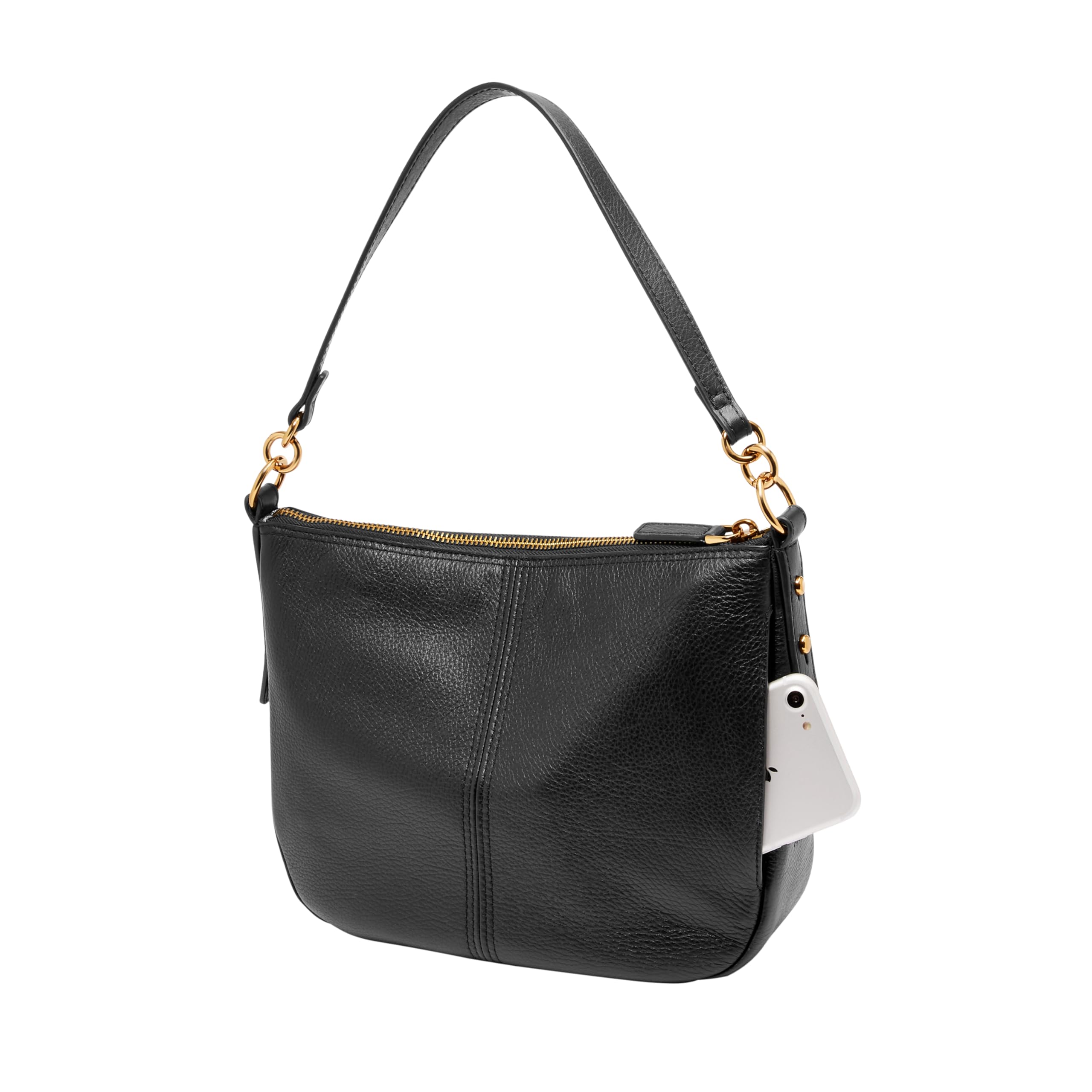 Fossil Women's Jolie Leather Crossbody Purse Handbag, Espresso (Model: ZB1769206)