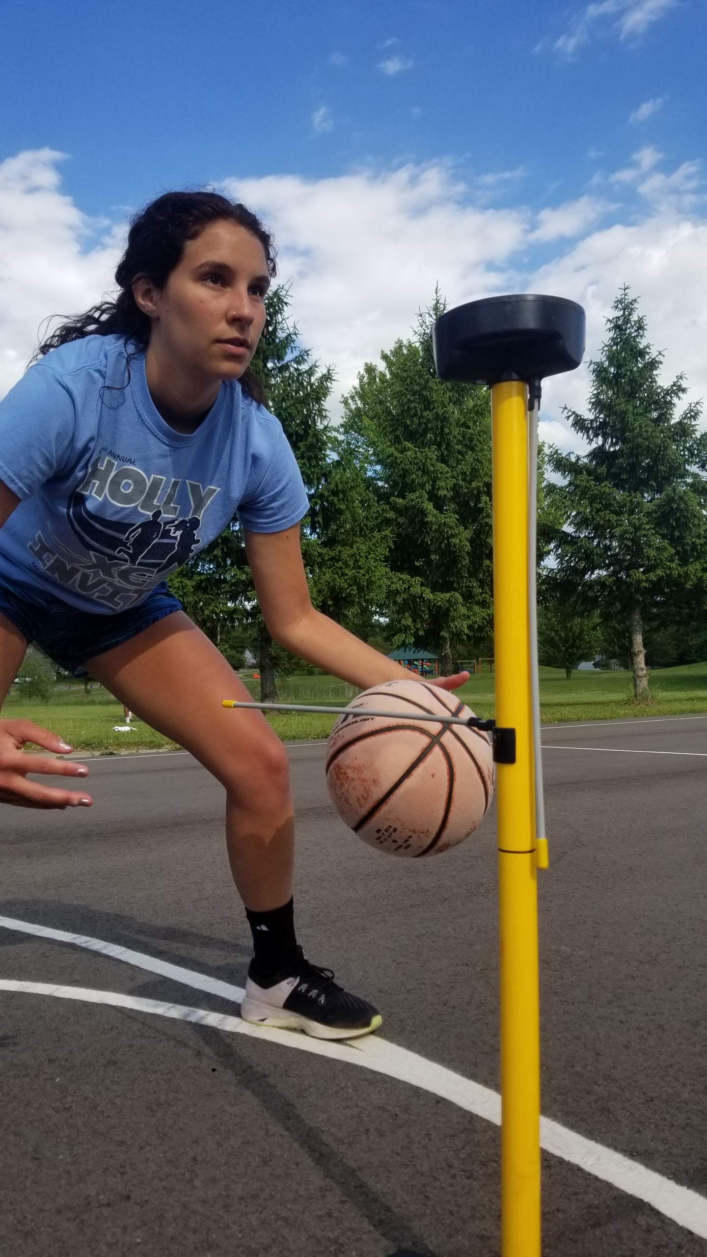 Dribble Stick 2.0 | Virtual Training Bundle | Basketball Fitness Training Sticks | Basketball Workbook | Mobile App Access | Perfect Dribbling Skills | Premium Ball Handling Development