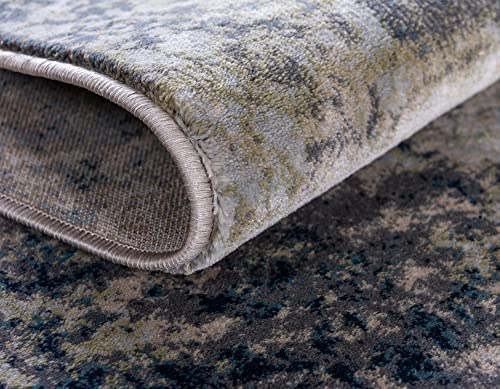 Rugs.com Gossamer Collection Rug β 5 Ft Round Navy Blue Medium Rug Perfect for Kitchens, Dining Rooms