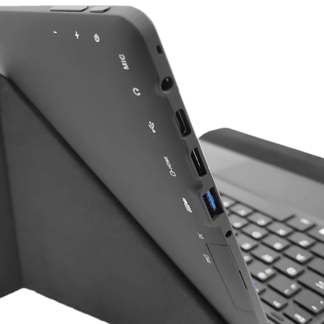 Hyundai HYtab Pro 10.1 Inch 2 in 1 Tablet Windows - FHD 1920 x 1200, Windows 10 Pro, 4GB RAM, 64GB Storage, Tablet with Keyboard Folio Case and Bluetooth Mouse, Black