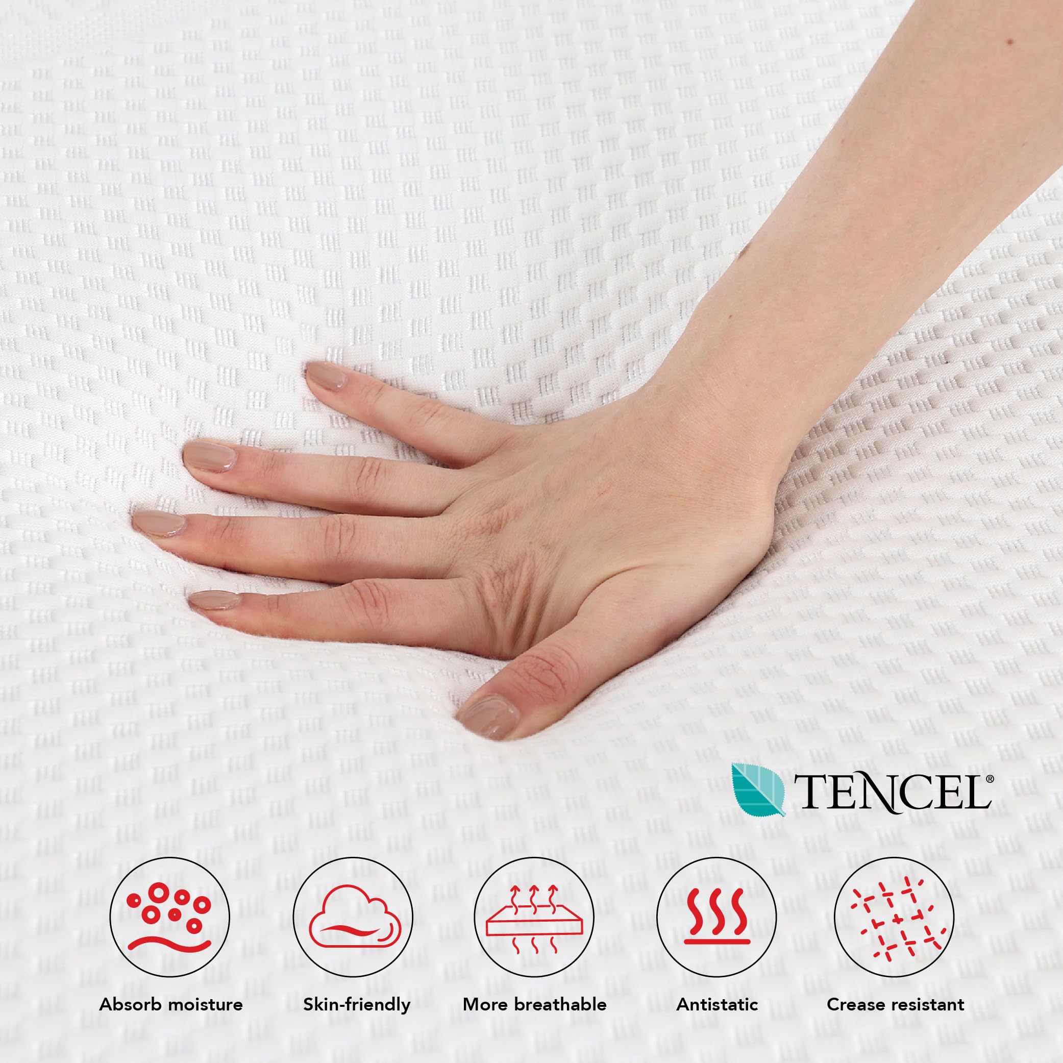 MLILY Twin Mattress Bed Mattress, Manchester United 10 Inch Memory Foam Mattress, Cool Sleep & Pressure Relief, Made in USA, White