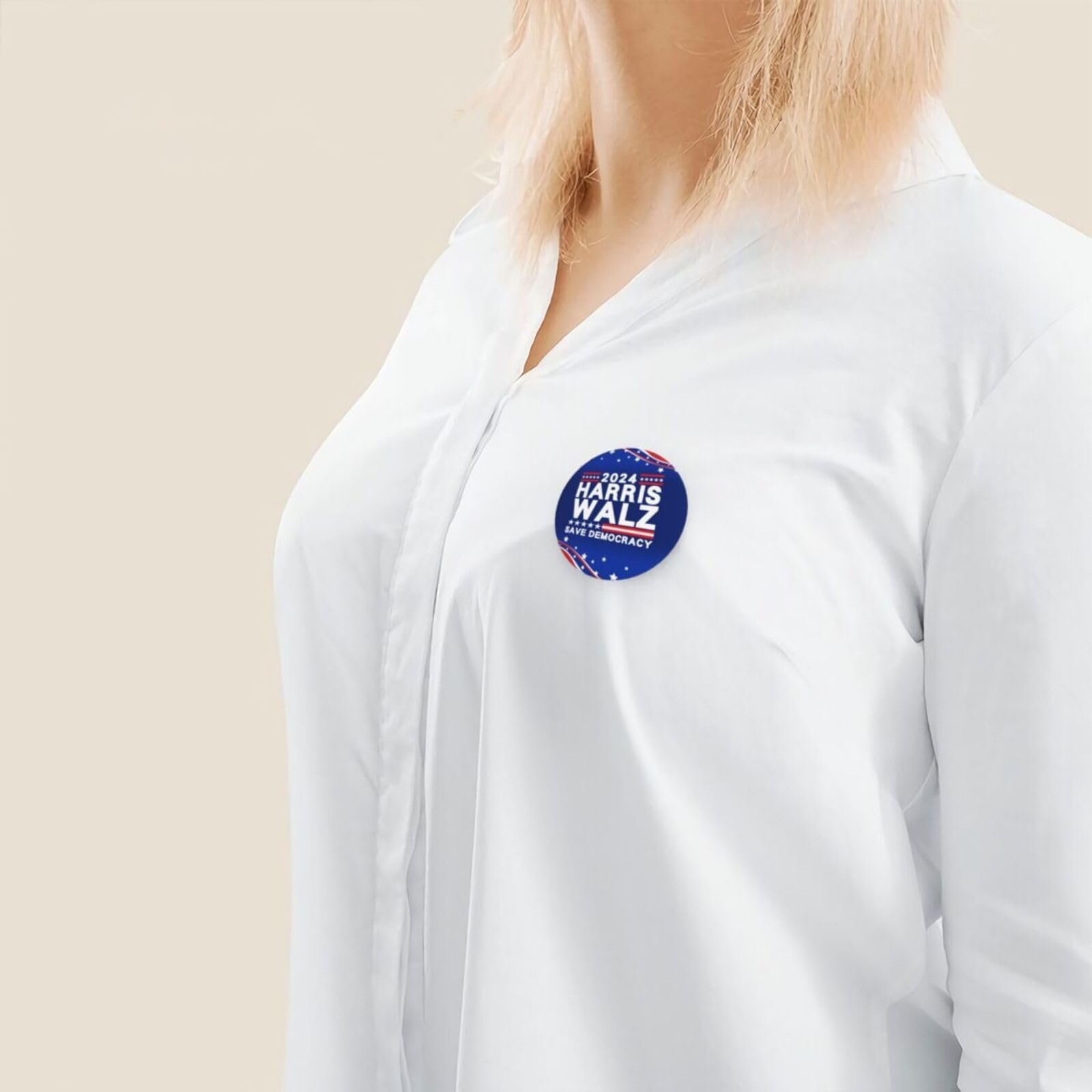 Kamala Harris Waltz 2024 Button Pins,Kamala Harris Tim Waltz 2024 President Election Round Buttons Badge for supporter, Kamala 2024 new cute Pin, exquisite Kamala Harris lapel pins(5pcs) (Pink)
