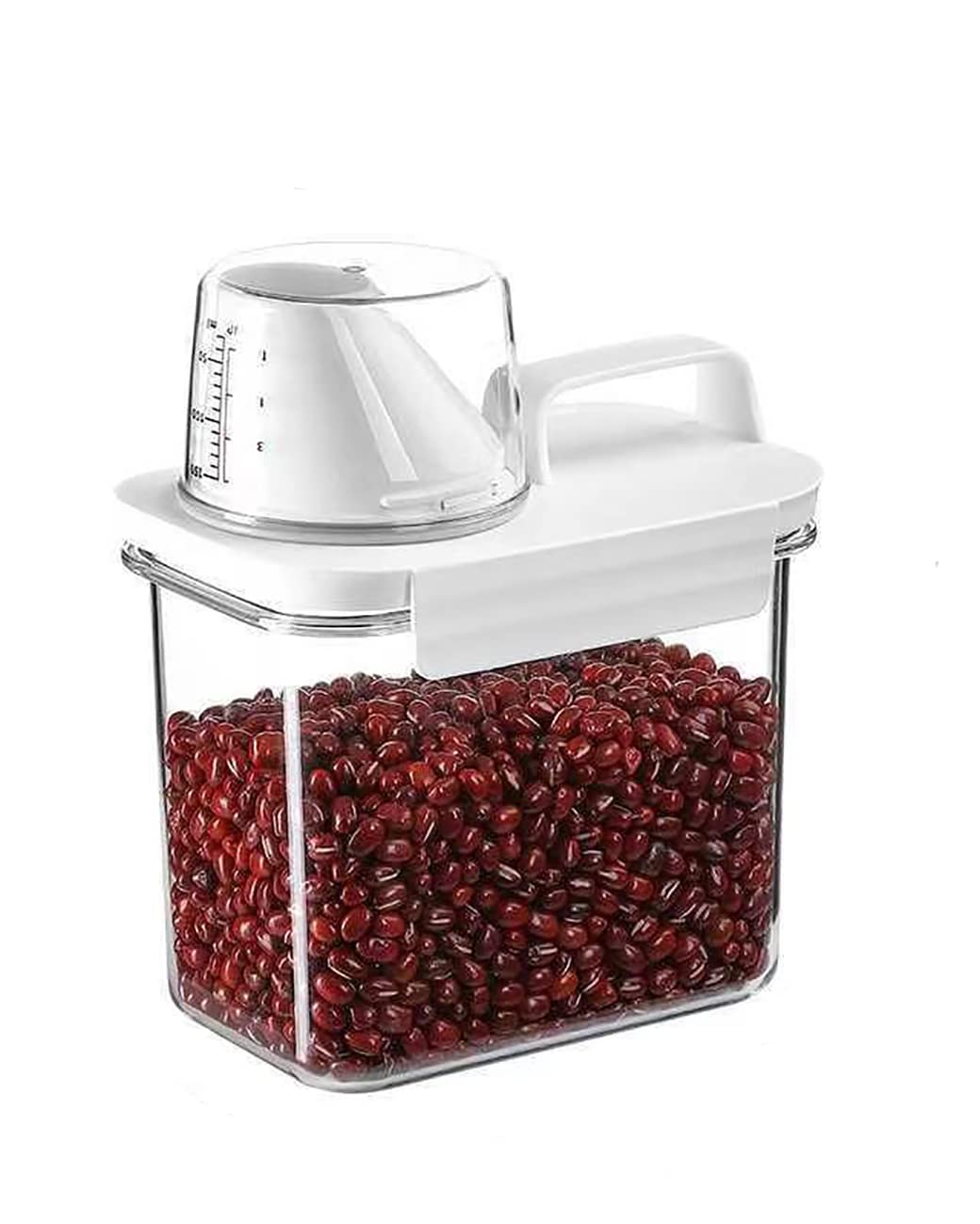 GOSUNA Cereal Dispenser Easy Flow Storage Jar Plastic Grocery Container, Cereal Containers Storage, Food Storage Containers, Dry Food Storage Containers,Multifunctional Kitchen Storage Box (1100ml)
