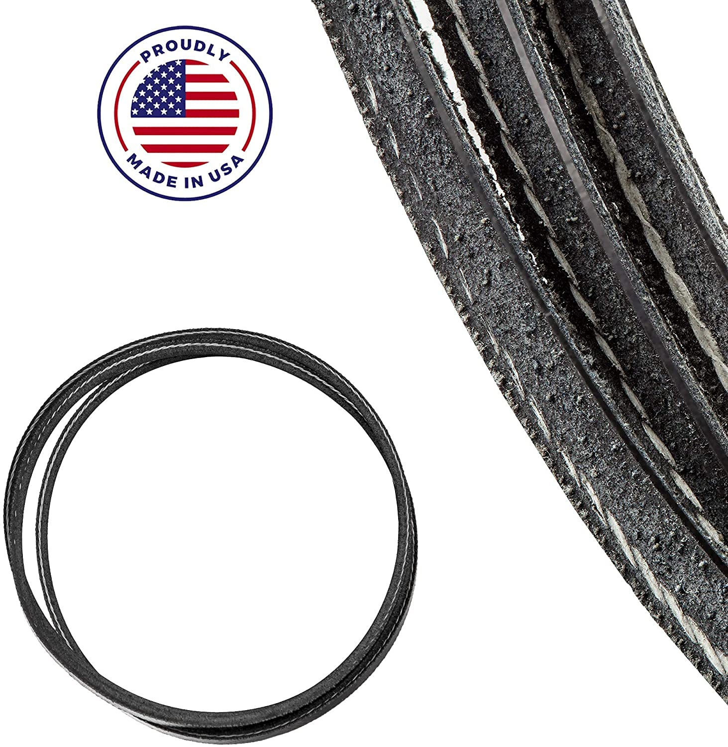 Drive V Belt Fits - Sj627E Snow Joe Sj627E Impeller - High Strength Rubber Belt - Replacement Drive Belt - Made In The USA - Motor Drive Belt