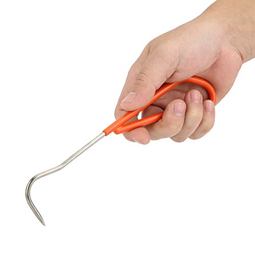 GOTOTOP Bonsai Hook Sturdy Manganese Metal Gardening Hook Handle Bonsai Root Hook with Comfortable Handle for Loosing Soil