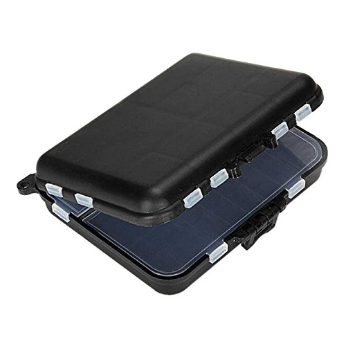 Fishing Tackle Boxes Black Small Fishing Tool Box 26 Compartments Fish Tackle Box Tackle Spoon Hooks Lure Tackle Case Fishing Accessories Storage (Color : W)