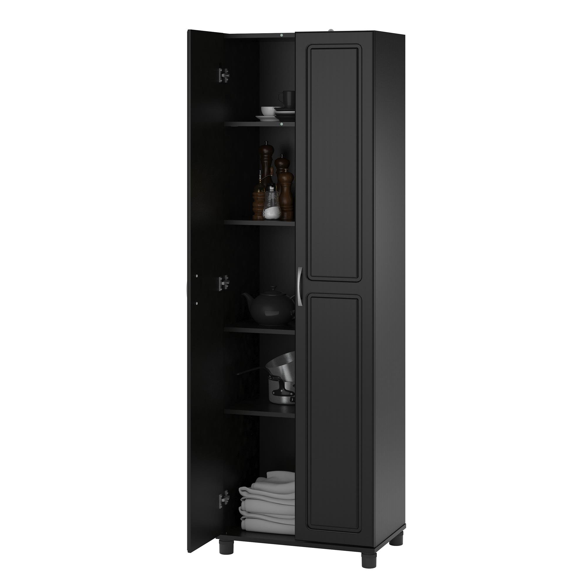 SystemBuild Kendall 24" Utility Storage Cabinet - Black