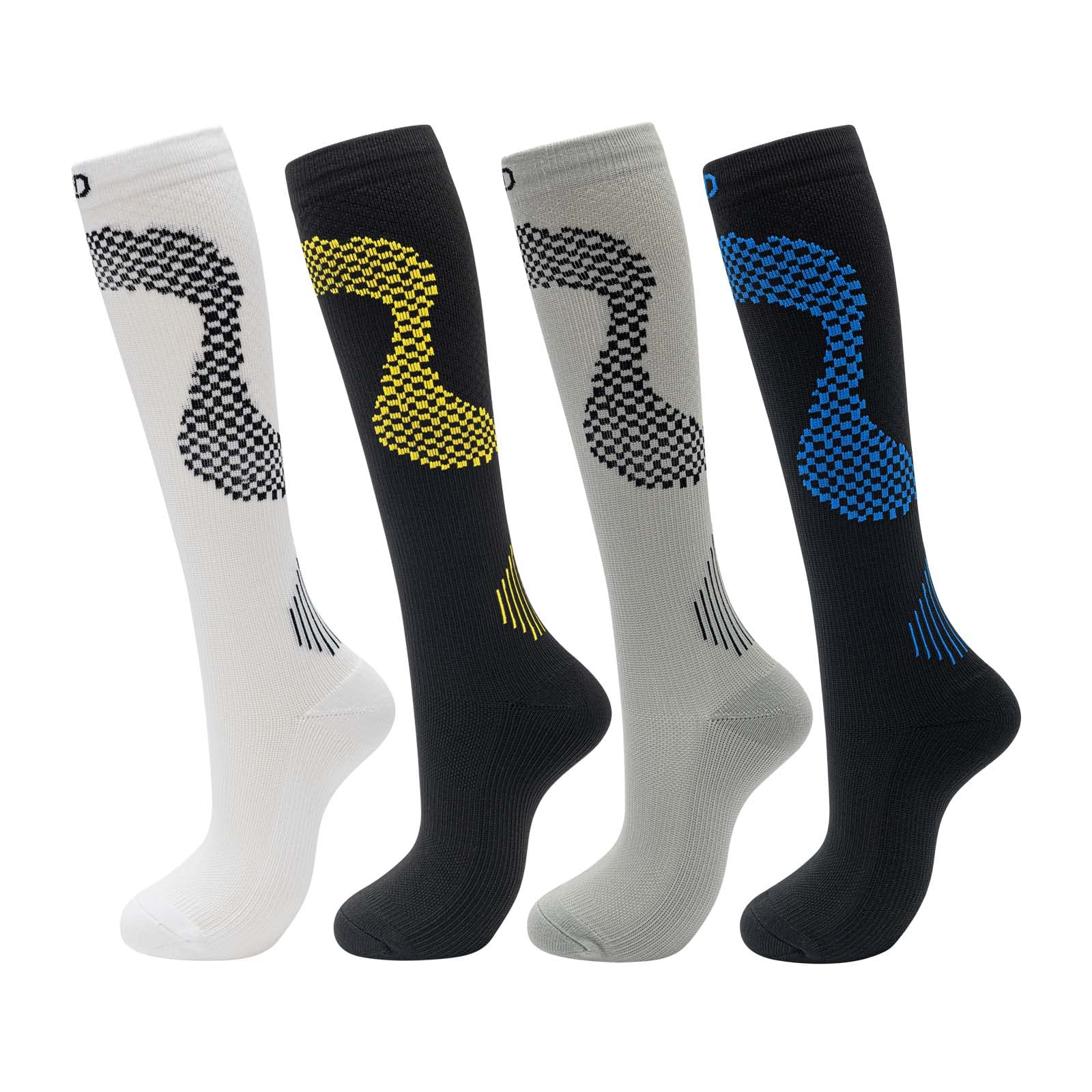fenglaoda Compression Socks for Women Men Circulation 20-30 mmHg Cute Fun Support Socks For Nurse, Pregnancy, Travel, Flight